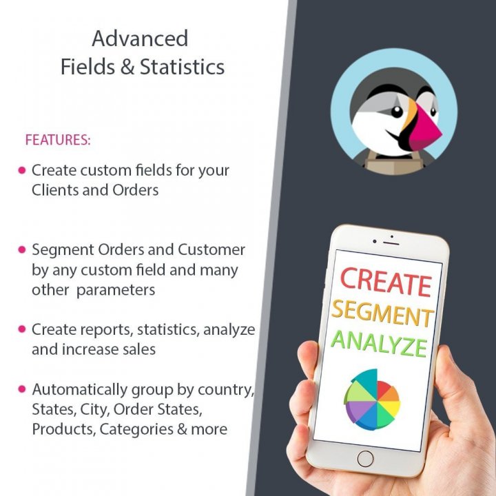Advanced Fields & Statistics - Advanced Plugins - Prestashop Modules