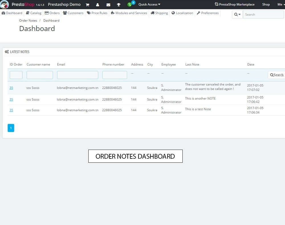 Advanced Notes - Order Notes, Client Notes & Sticky Notes - Prestashop ...